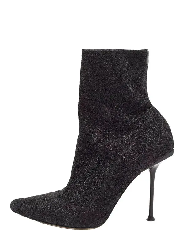 SERGIO ROSSI 125mm Leather Heeled Boots - Black