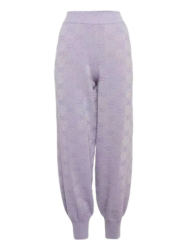 Gucci Knitted Track Pants - Purple