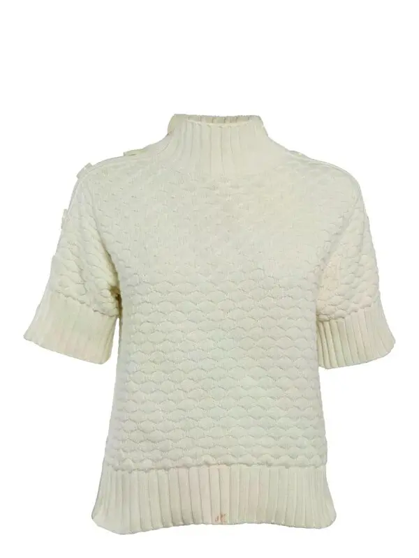 See By Chloé Button-detail Knitted Top - Neutrals