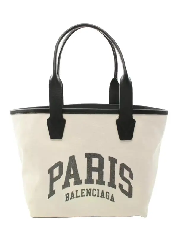 Balenciaga Pre-owned 2010s Cities Paris Tote Bag - White