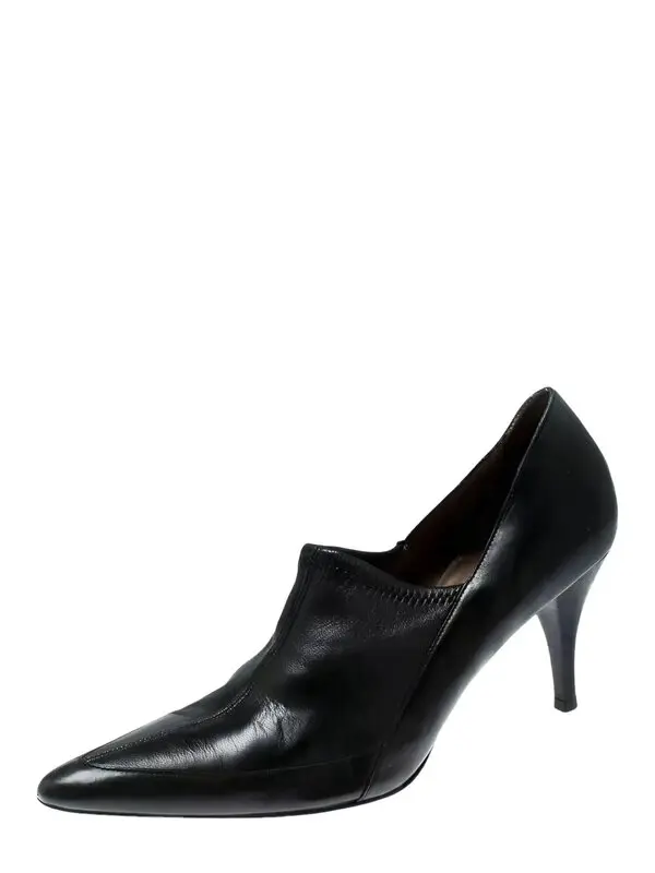 Gucci 75mm Leather Pointed-toe Pumps - Black