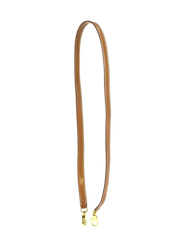 Hermès 1997 Contrast Stitching Shoulder Strap - Brown
