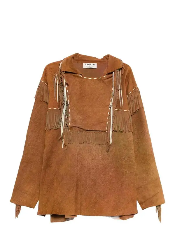 A.N.G.E.L.O. VINTAGE CULT 2000s Suede Shirt - Brown
