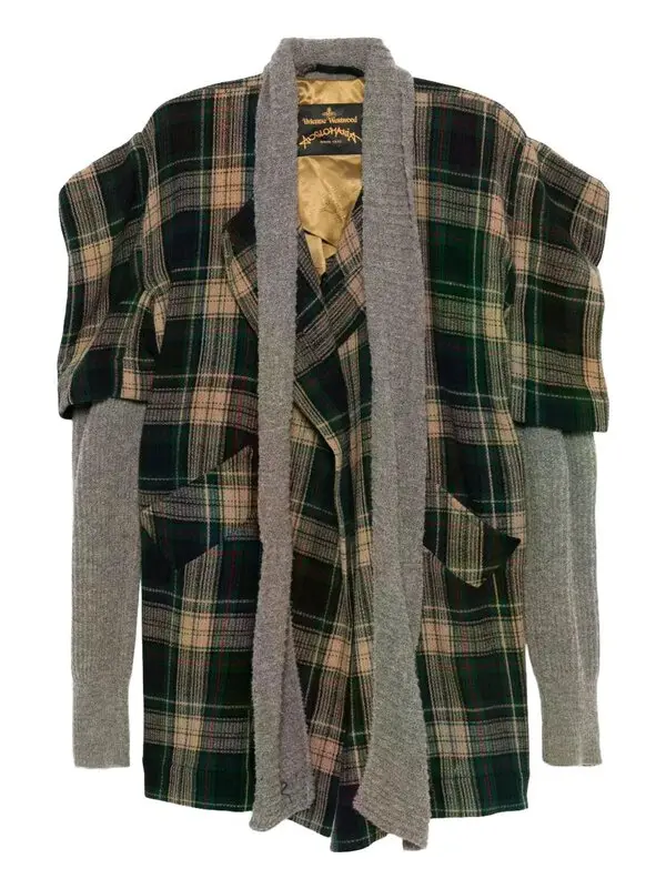 VIVIENNE WESTWOOD Tartan-check Jacket - Green
