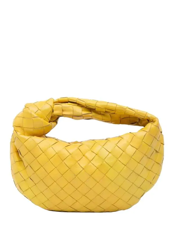 Bottega Veneta Mini Nappa Intrecciato Jodie Hobo Bag - Yellow