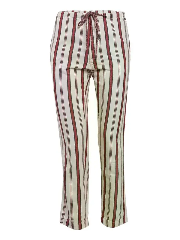 Zadig&Voltaire Striped Cotton Trousers - White