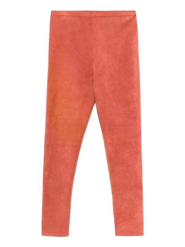 Alaïa 2010s Velvet Leggings - Orange