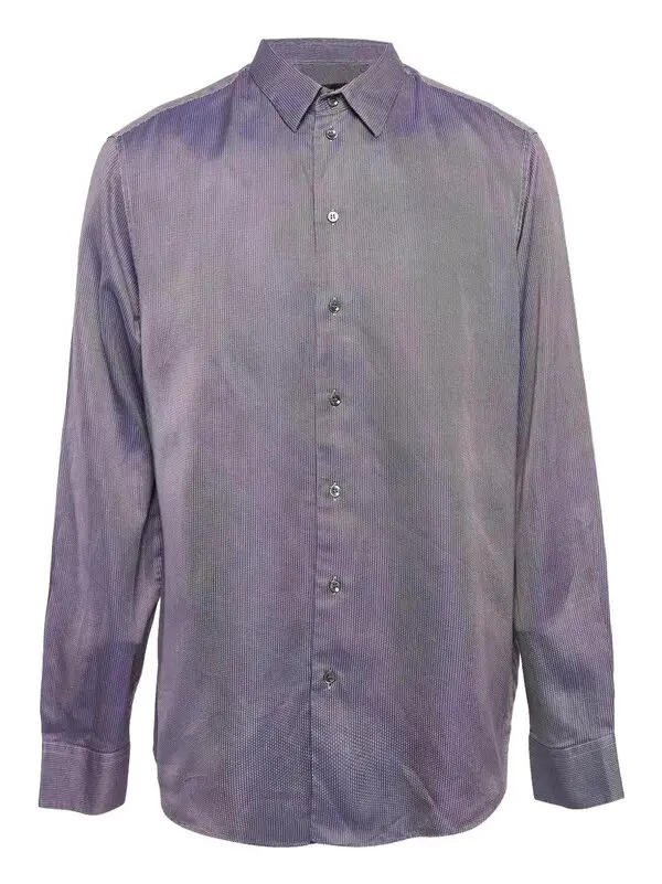 Giorgio Armani Cotton Shirt - Purple
