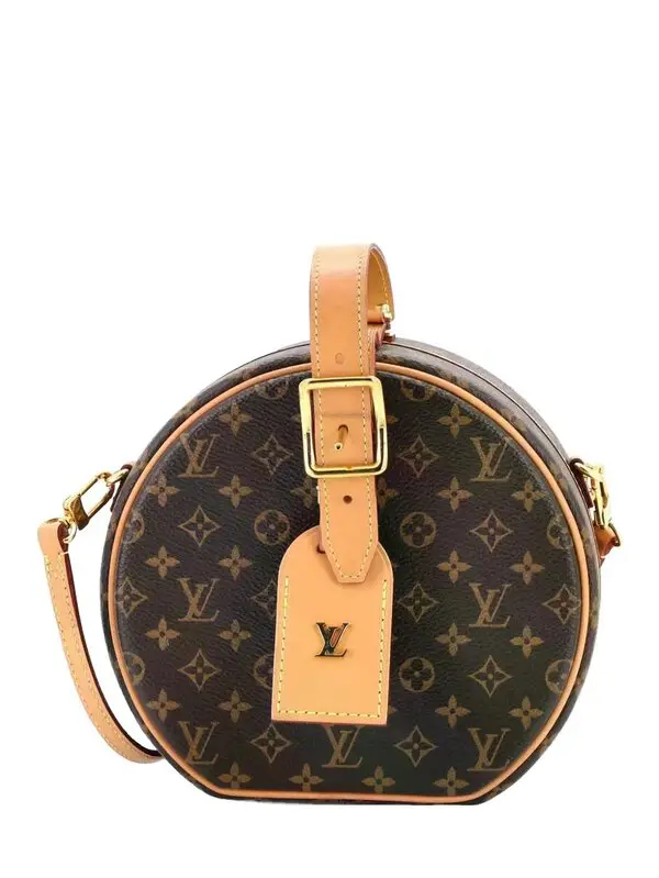 LOUIS VUITTON Petite Boite Chapeau Crossbody Bag Monogram Canvas - Brown