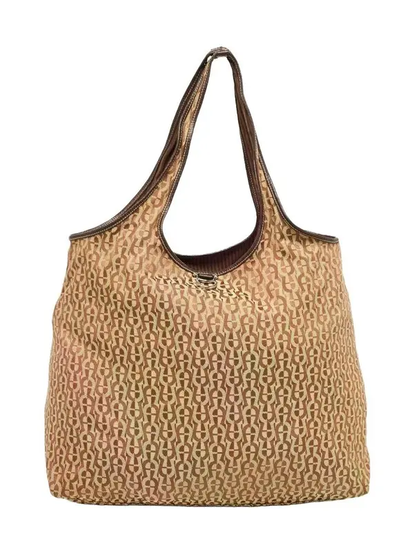 AIGNER Logo-patterned Tote Bag - Neutrals