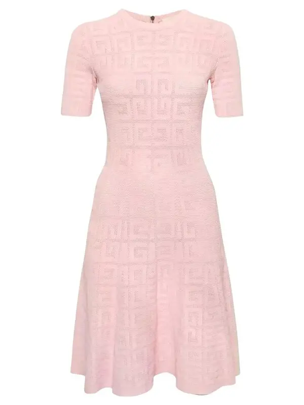 Givenchy Monogram Flared Dress - Pink