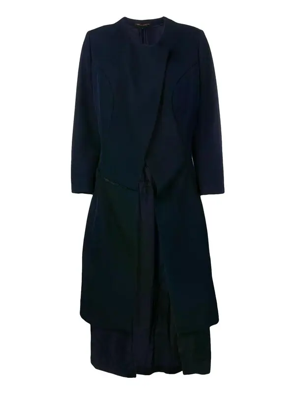 Comme Des Garçons Deconstructed Back Coat - Blue