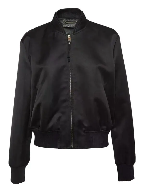 Versace Medusa Head-motif Bomber Jacket - Black
