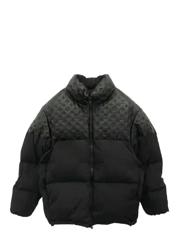 LOUIS VUITTON 2010s Monogram Puffer Down Jacket - Black