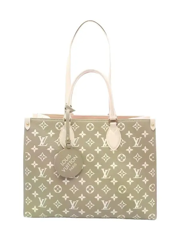 LOUIS VUITTON 2010s Onthego Mm Monogram Leather Tote Bag - Green