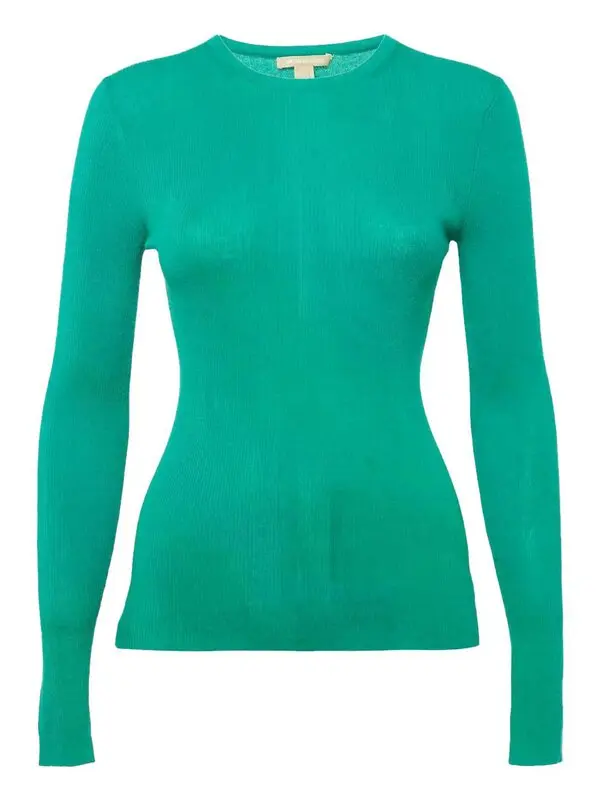 Michael Kors Vintage Ribbed Cashmere Sweater - Green