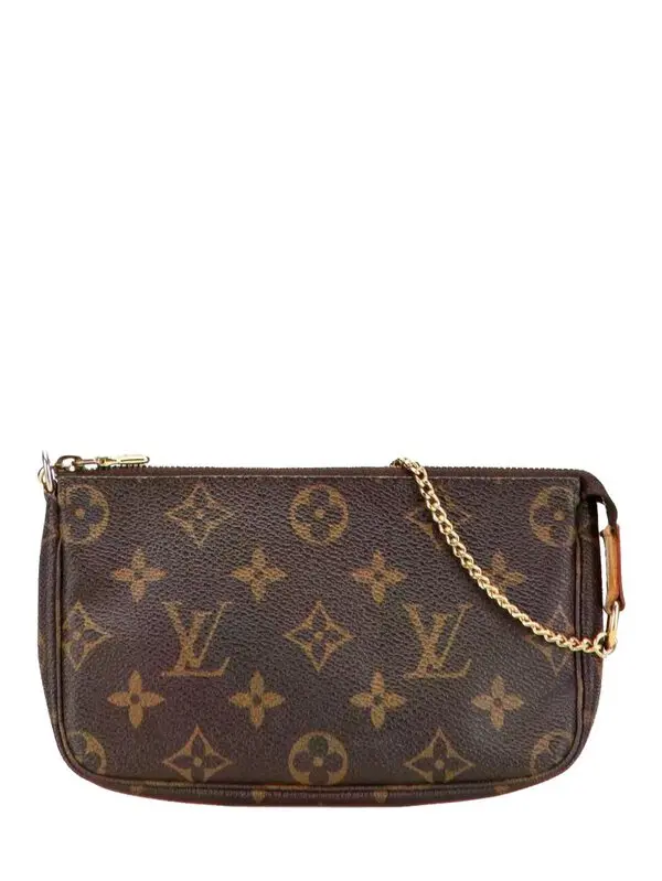 LOUIS VUITTON 2006 Monogram Mini Pochette Accessoires Handbag - Brown