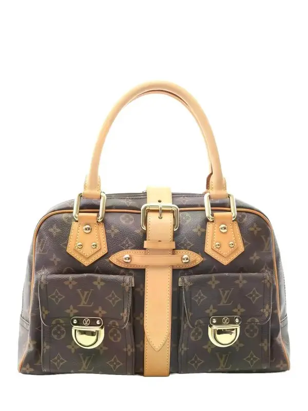 LOUIS VUITTON 2008 Manhattan Gm Monogram Tote Bag - Brown