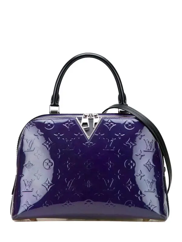 LOUIS VUITTON Pre-owned Monogram Vernis Melrose Satchel - Purple