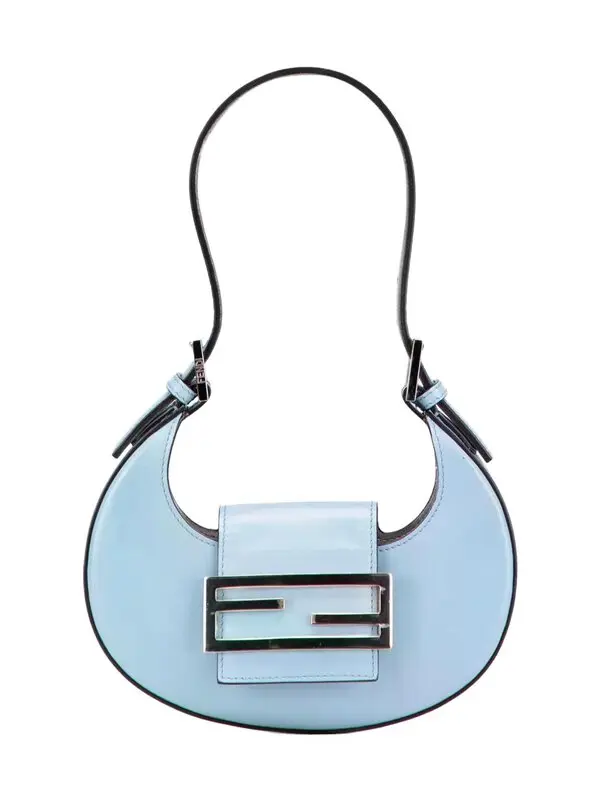Fendi Mini Leather Cookie Hobo Bag - Blue