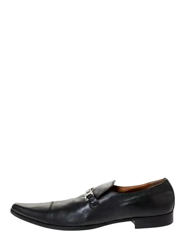 Dolce & Gabbana Logo-plaque Leather Loafers - Black