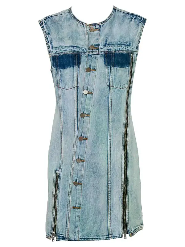 3.1 Phillip Lim Denim Sleeveless Mini Dress - Blue