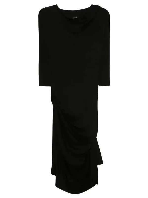 VIVIENNE WESTWOOD 2014 Draped Asymmetrical Dress - Black