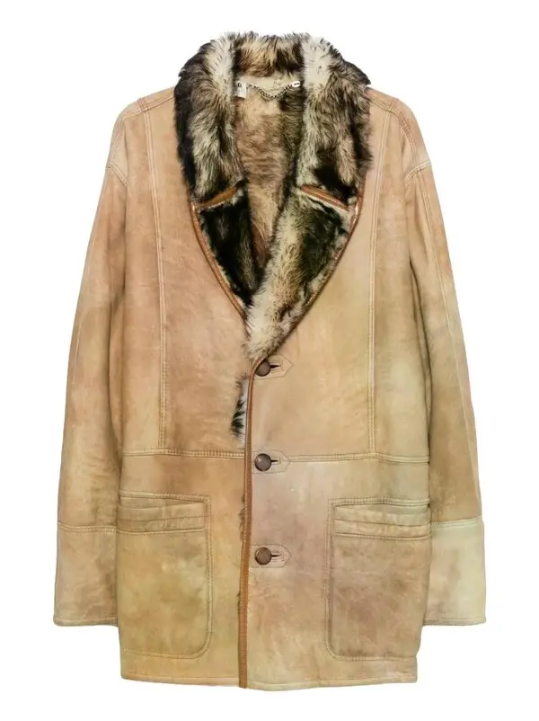 A.N.G.E.L.O. VINTAGE CULT 1980s Shearling Coat - Neutrals