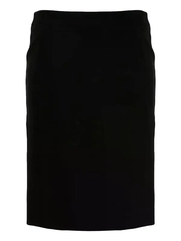 Dior 1990s Crepe Pencil Skirt - Black