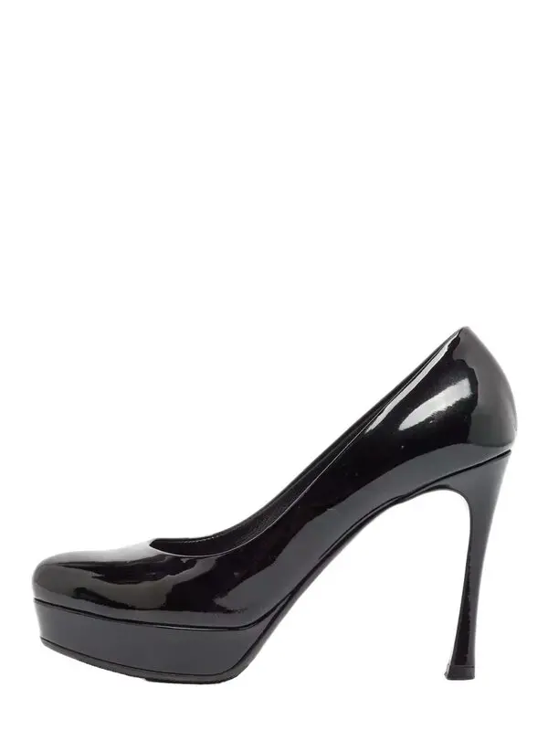 Saint Laurent 105mm Patent-finish Leather Pumps - Black