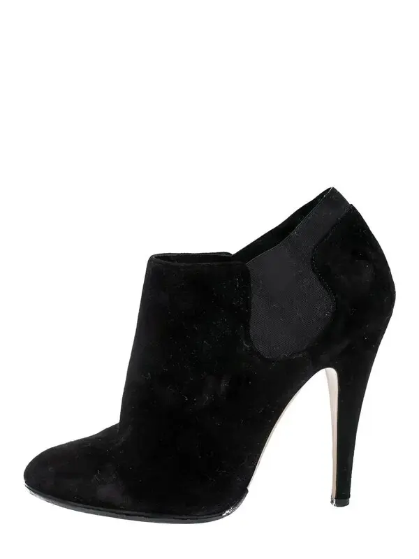 Casadei 115mm Elastic-panel Suede Boots - Black