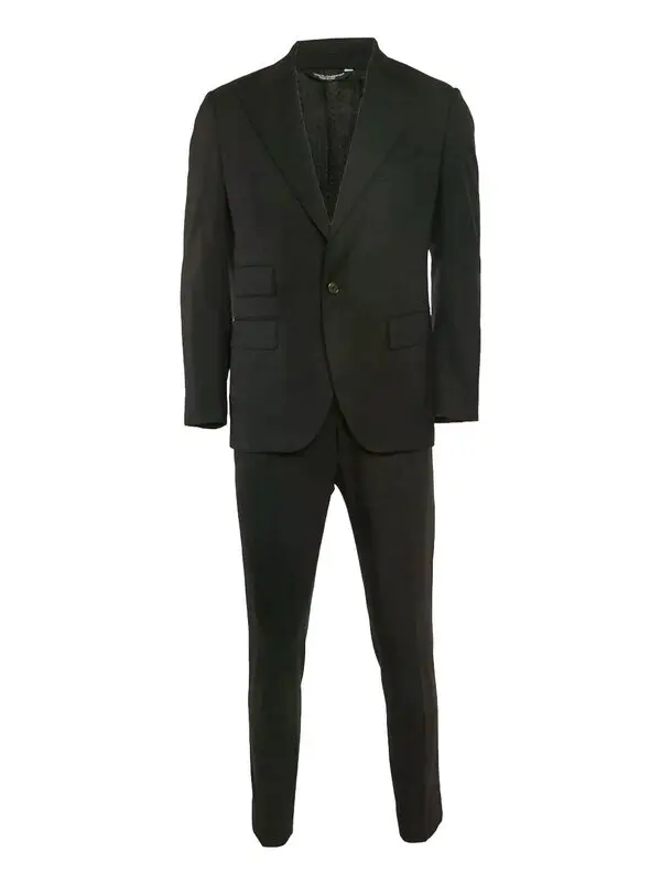Dolce & Gabbana Structured Wool Suit - Black