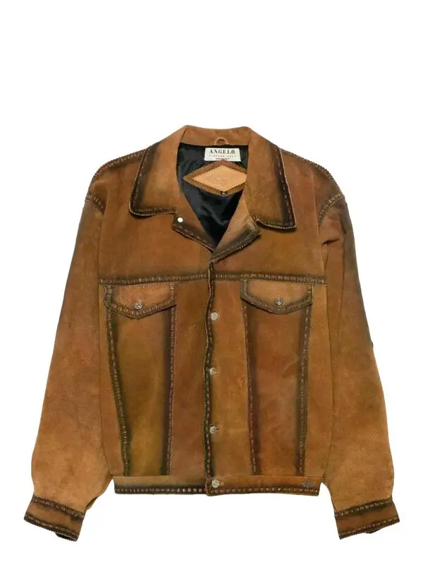 A.N.G.E.L.O. VINTAGE CULT 2000s Suede Jacket - Brown