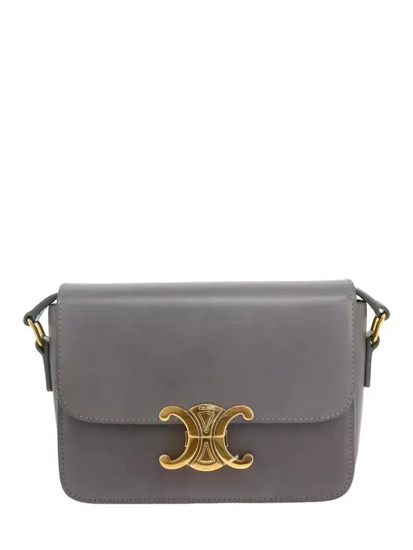 Celine Teen Triomphe Shoulder Bag - Grey