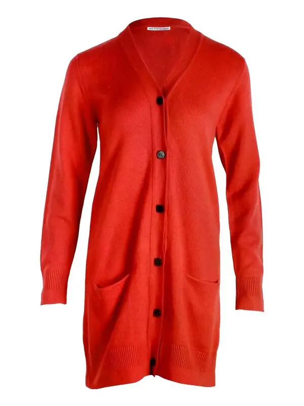 Hermès Cashmere Cardigan - Red