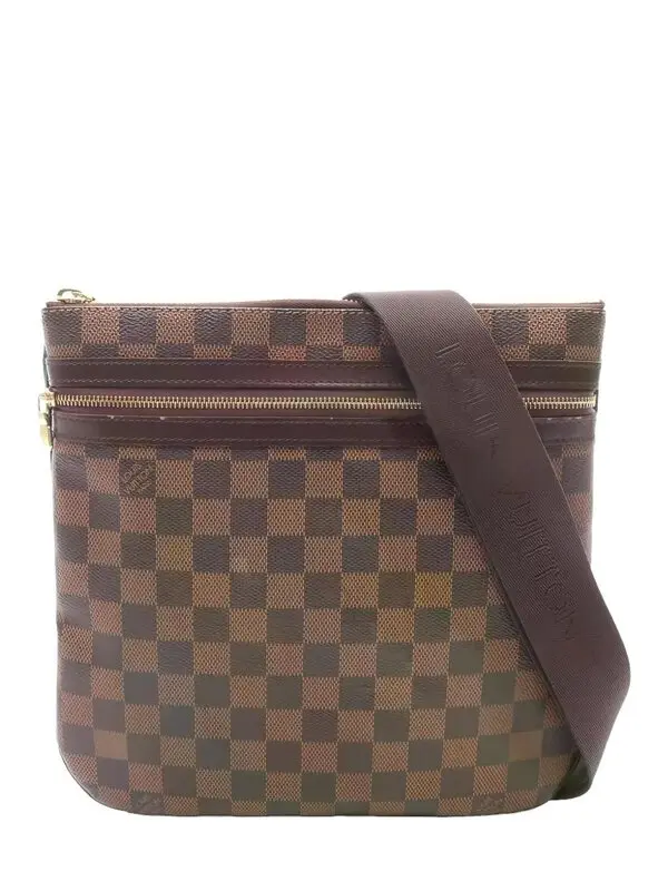 LOUIS VUITTON Bosphore Pochette Damier Ebene Shoulder Bag - Brown