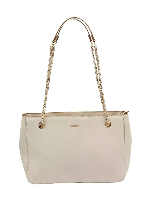 Dkny Leather Shoulder Bag - White