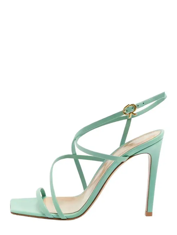 GIANVITO ROSSI 110mm Manilla Strappy Sandals - Green
