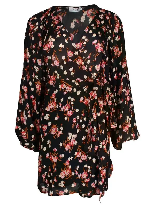A.L.C. Floral-print Mini Dress - Black