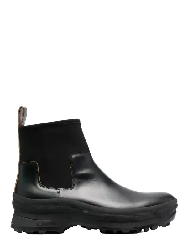 JIL SANDER Leather Boots - Black