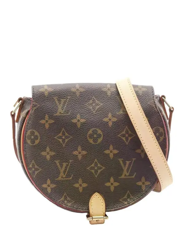 LOUIS VUITTON 2005 Monogram Tambourine Crossbody Bag - Brown