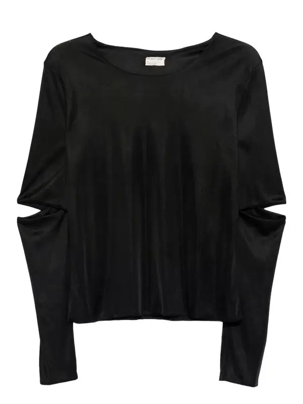 Helmut Lang 1990s Split-sleeve Blouse - Black