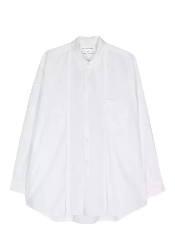 Comme Des Garçons 2000s Seam-detail Button-up Shirt - White