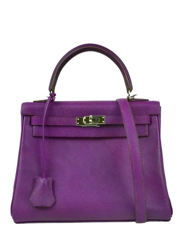 Hermès 2010 Kelly Retourne 25 Two-way Handbag - Purple