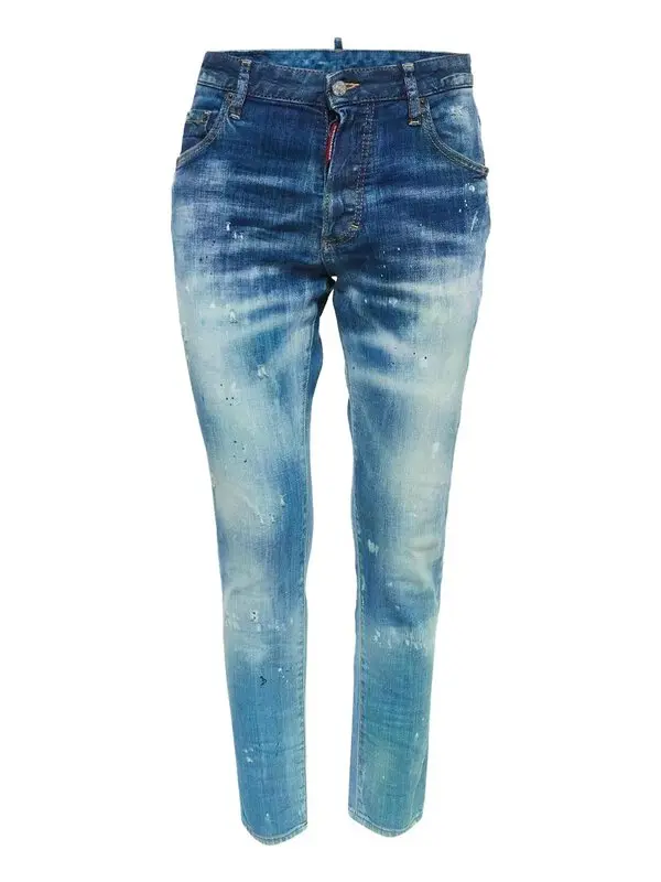 Dsquared2 Distressed Five-pocket Jeans - Blue