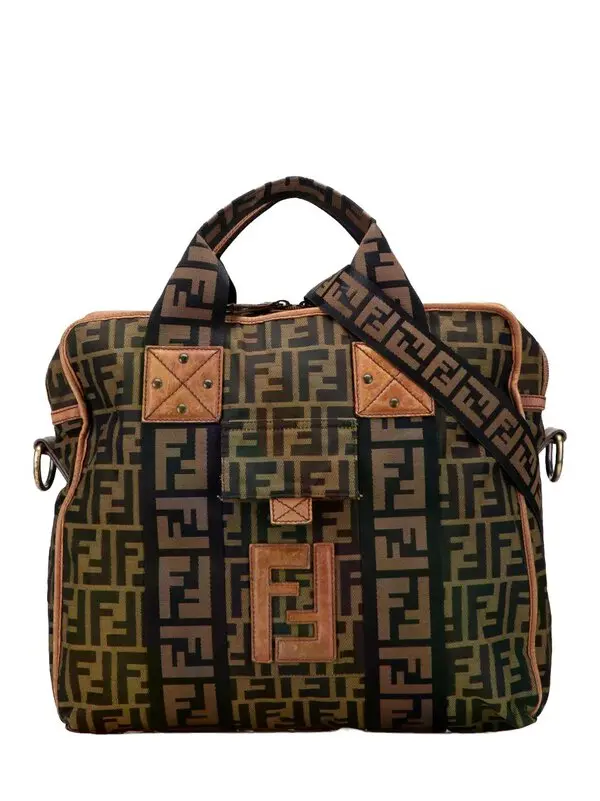 Fendi 2000-2010 Zucca Canvas Ff Satchel - Brown