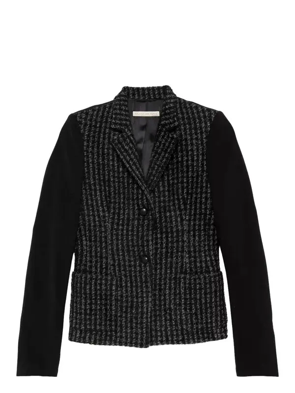 Balenciaga Pre-owned 2010s Contrast-panel Blazer - Black