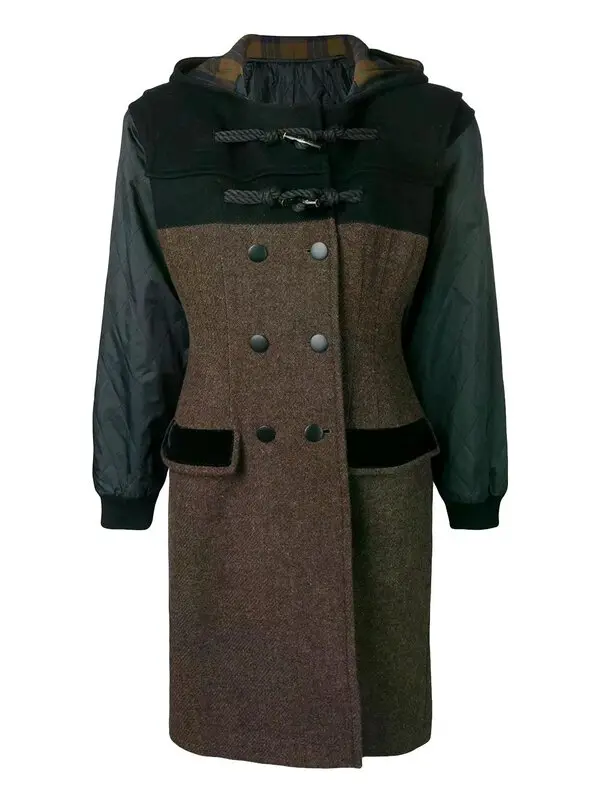 Jean Paul Gaultier Hooded Double-breasted Coat - Brown