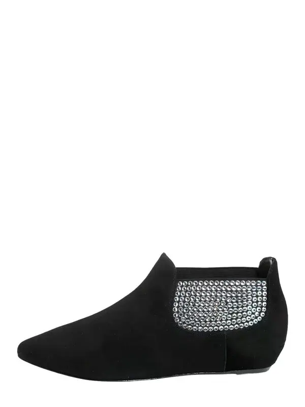 GIUSEPPE ZANOTTI Suede Crystal-embellished Boots - Black