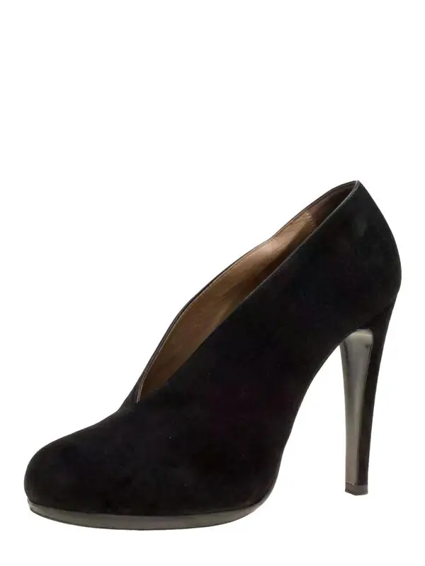 Hermès 115mm Florida Suede Pumps - Black